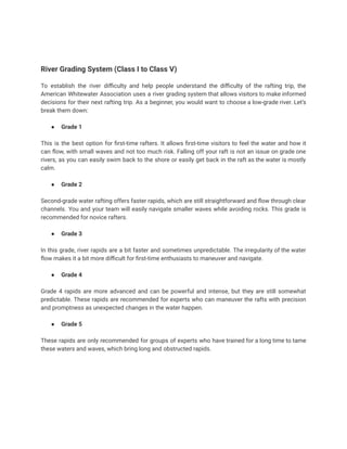 Whitewater Rafting Adventure - AdvantageGrandCanyon | PDF