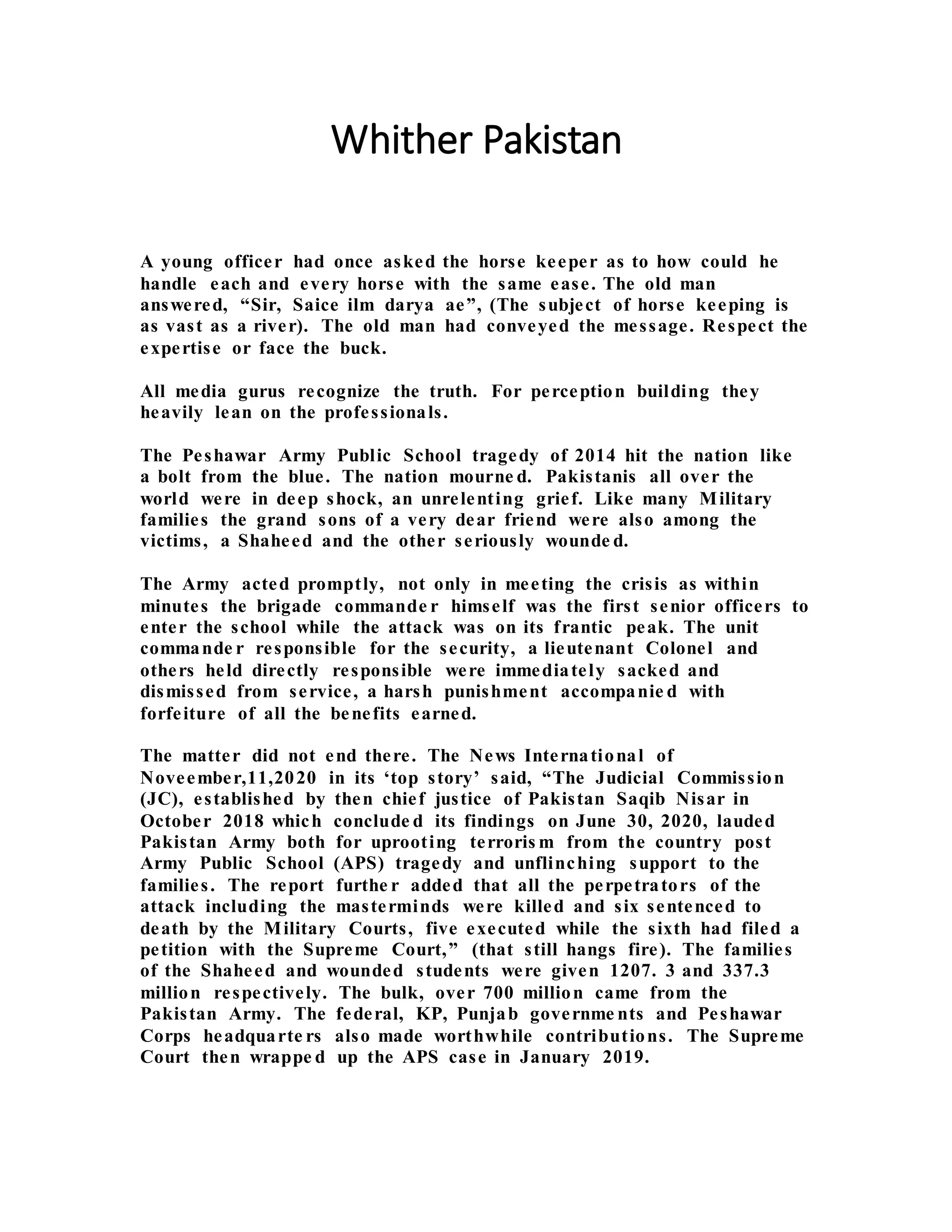 Whither pakistan | DOCX
