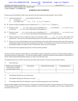 "Honest" Gabe Whitley Sentencing Documents | PDF