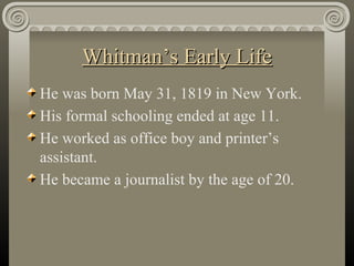 Whitman dickinson | PPT
