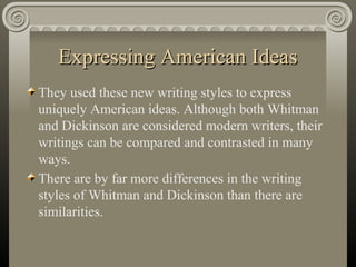 Whitman dickinson | PPT