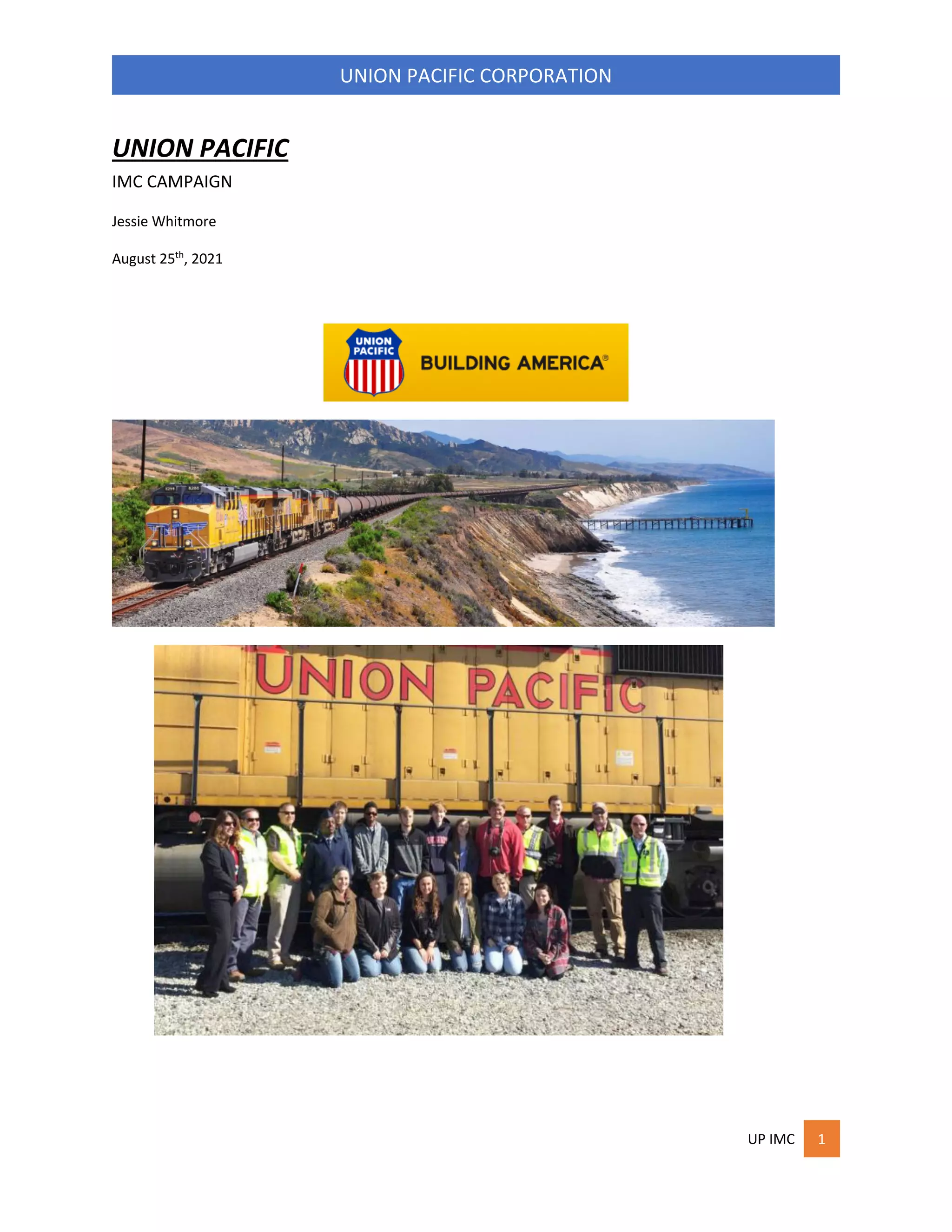 Union Corporation- IMC Marketing Plan | PDF