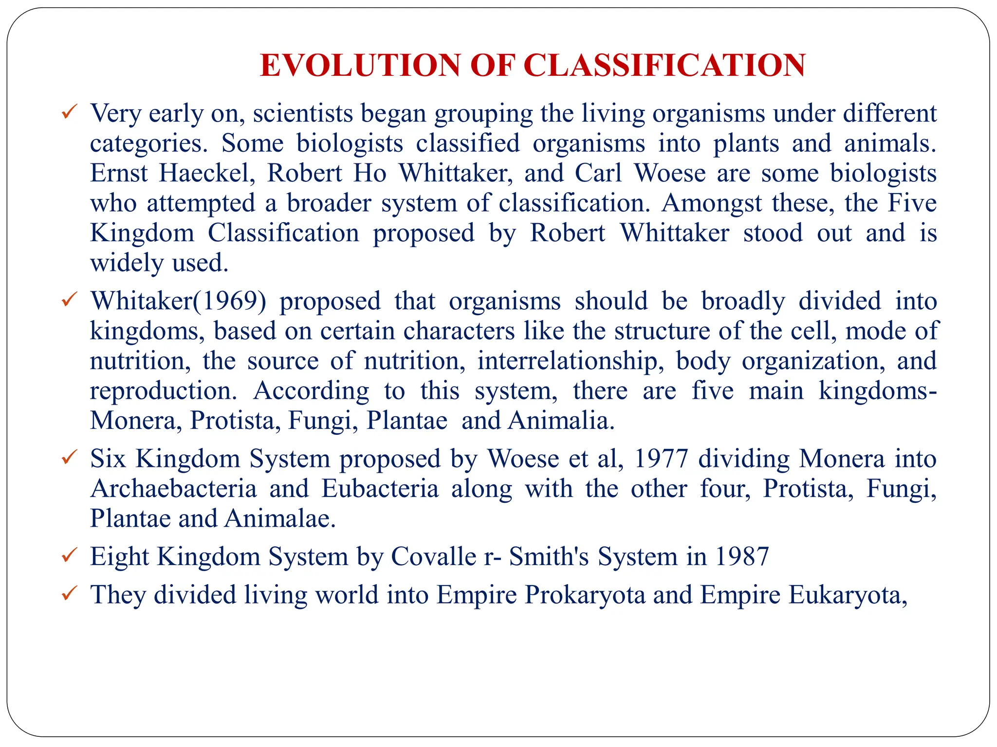 WHITTAKER’S FIVE KINGDOM CONCEPT TO ASSESS BIODIVERSITY | PDF