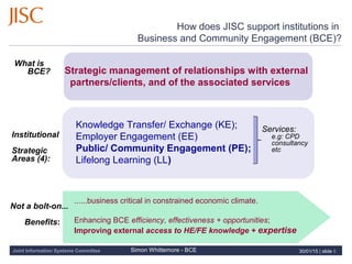 JISC eContent Funding Call 11/10 - Strand B: Developing Community ...