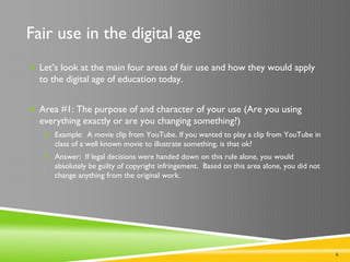 Use of Copyright in Education | PDF