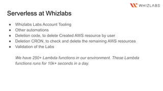 Whizlabs webinar - Deploying Portfolio Site with AWS Serverless | PPT