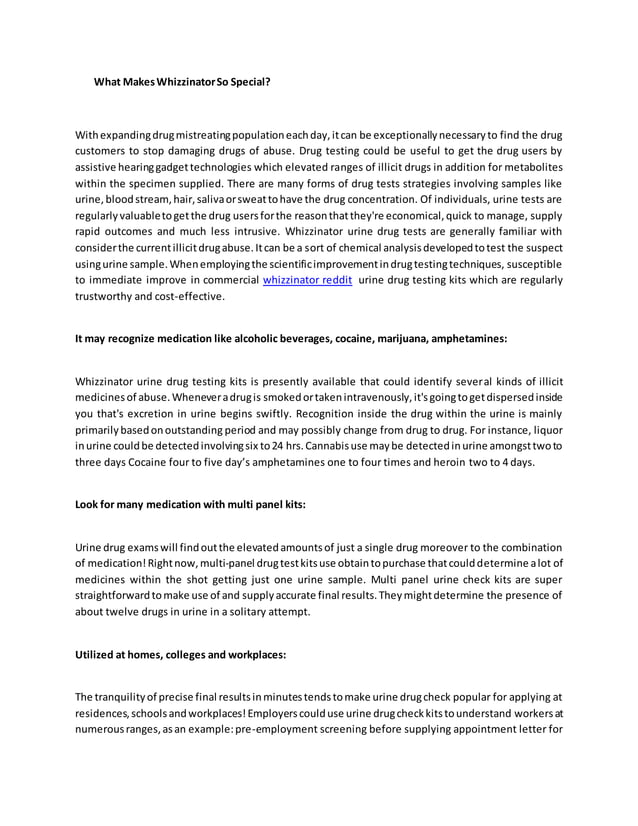 Whizzinator | PDF