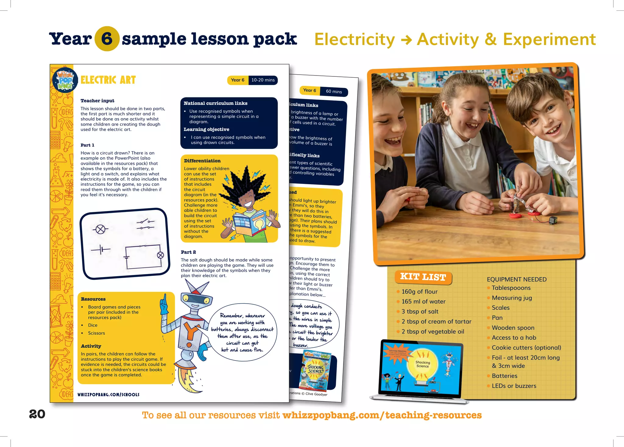 Whizz Pop Bang primary science teaching resources sample pack | PDF