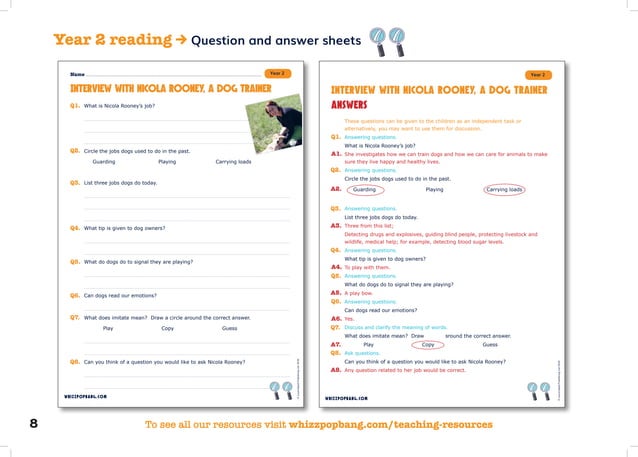 Whizz Pop Bang primary science teaching resources sample pack | PDF