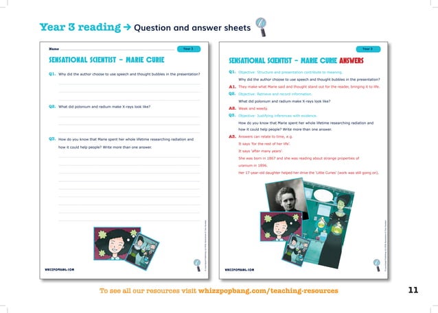 Whizz Pop Bang primary science teaching resources sample pack | PDF