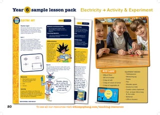 Whizz Pop Bang primary science teaching resources sample pack | PDF