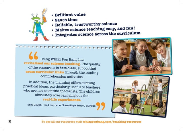 Whizz Pop Bang primary science teaching resources sample pack | PDF
