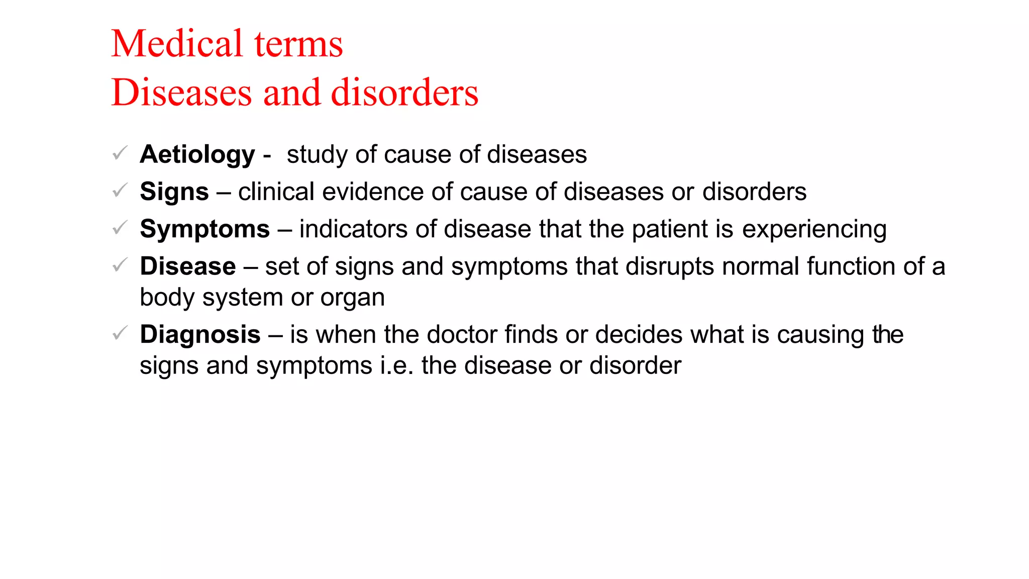 Medical Terminology | PDF