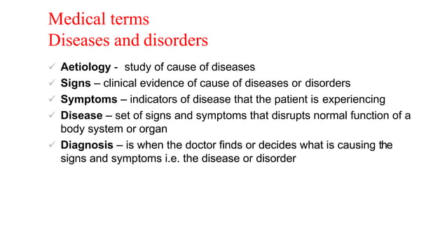 Medical Terminology | PDF | Diseases and Conditions | Medical Health