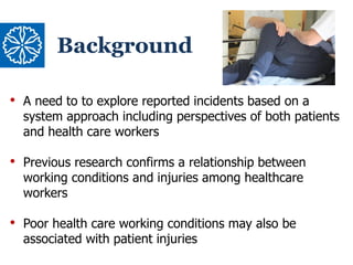 Incident reporting of safety risks and injuries | PDF