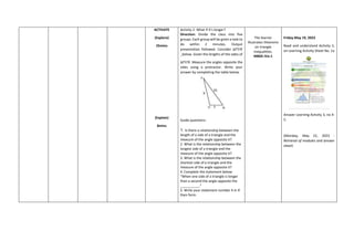 WHLP MATH 10 for Modular Learning during pandemic | DOCX