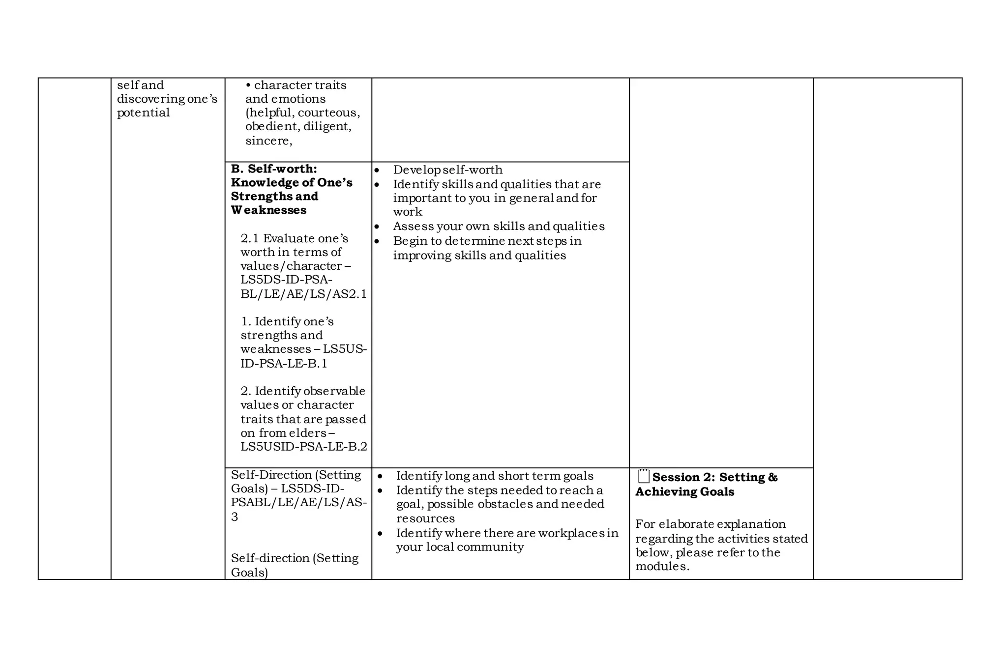Weekly Home Learning Plan | DOCX
