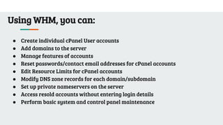 whm and cpanel case study by Ajinkya.pptx