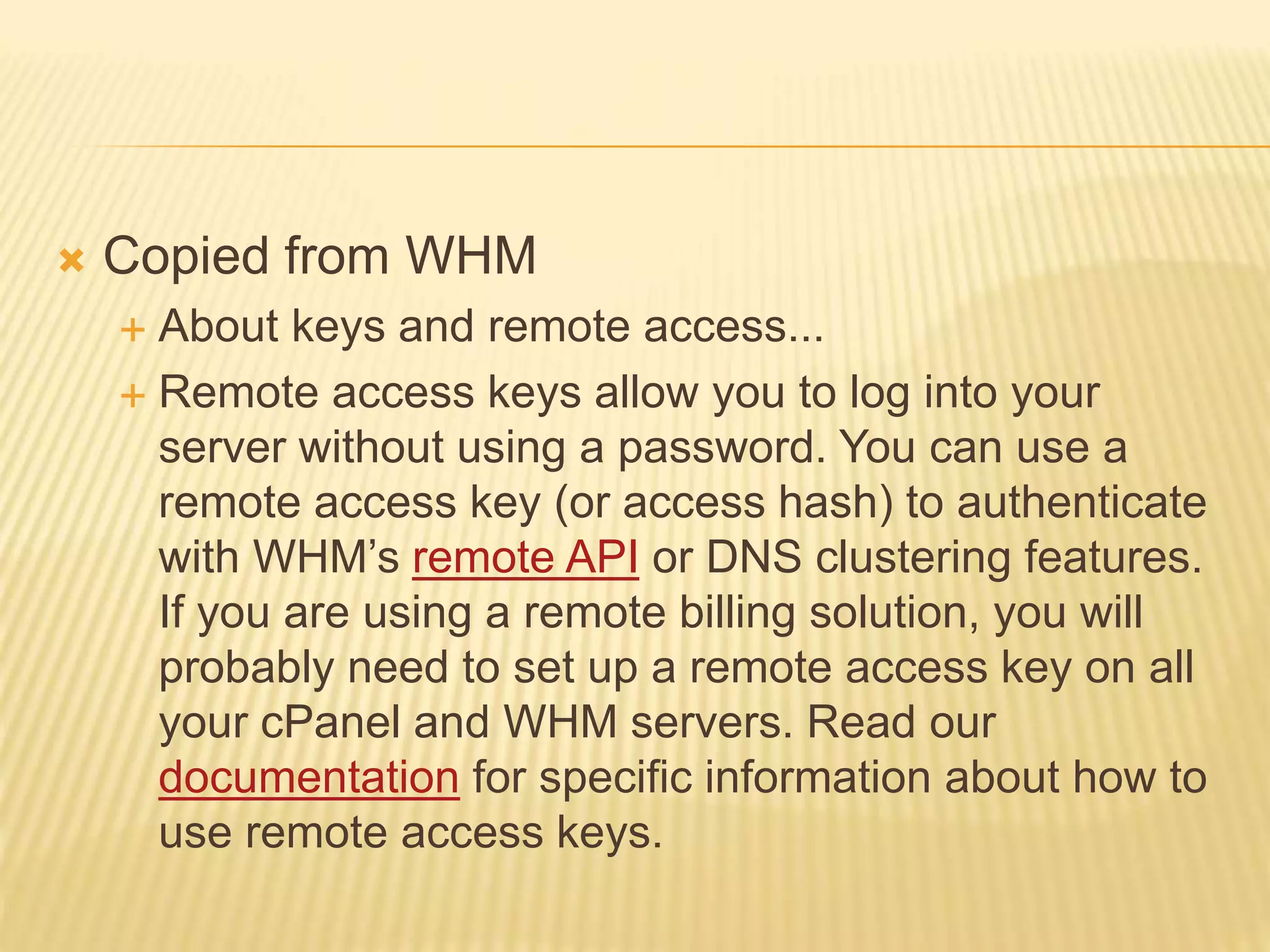 Whm And Cpanel Overview Hosting Control Panel Overview Pptx Web Hosting Internet