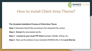 Best Whmcs client area theme-ClientX | PPTX
