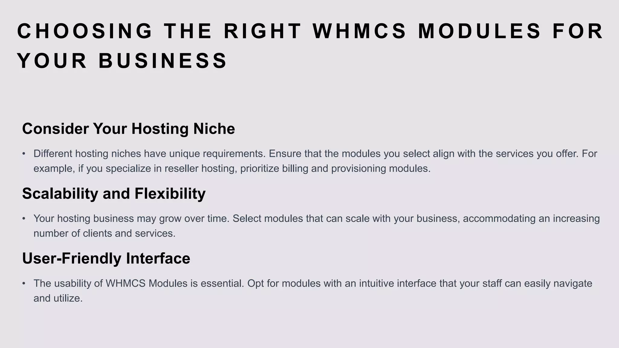 WHMCS Modules | PPT