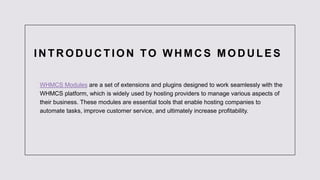 WHMCS Modules | PPTX
