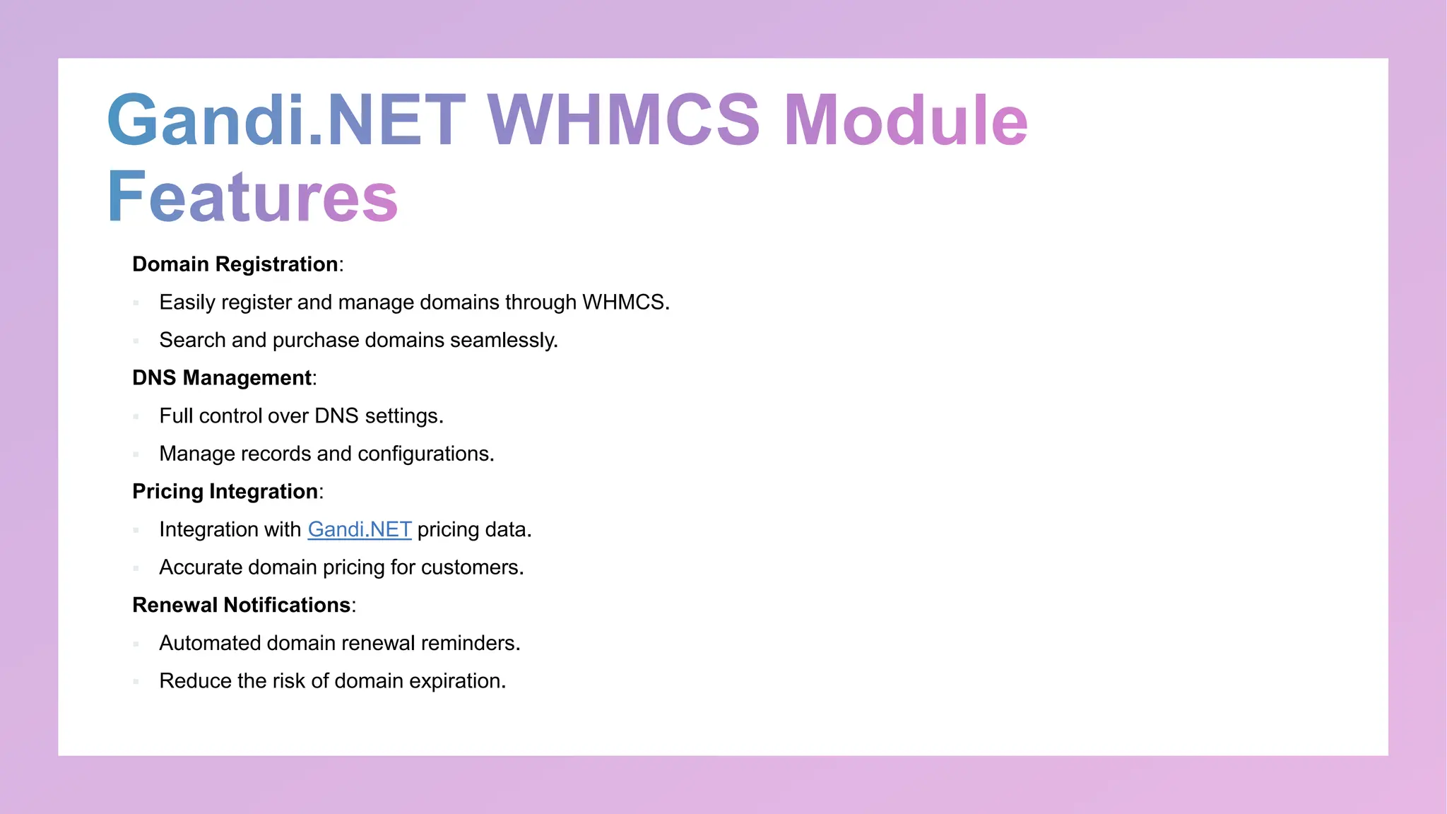 WHMCS Modules for Hosting | PPTX