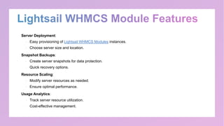 WHMCS Modules for Hosting | PPTX