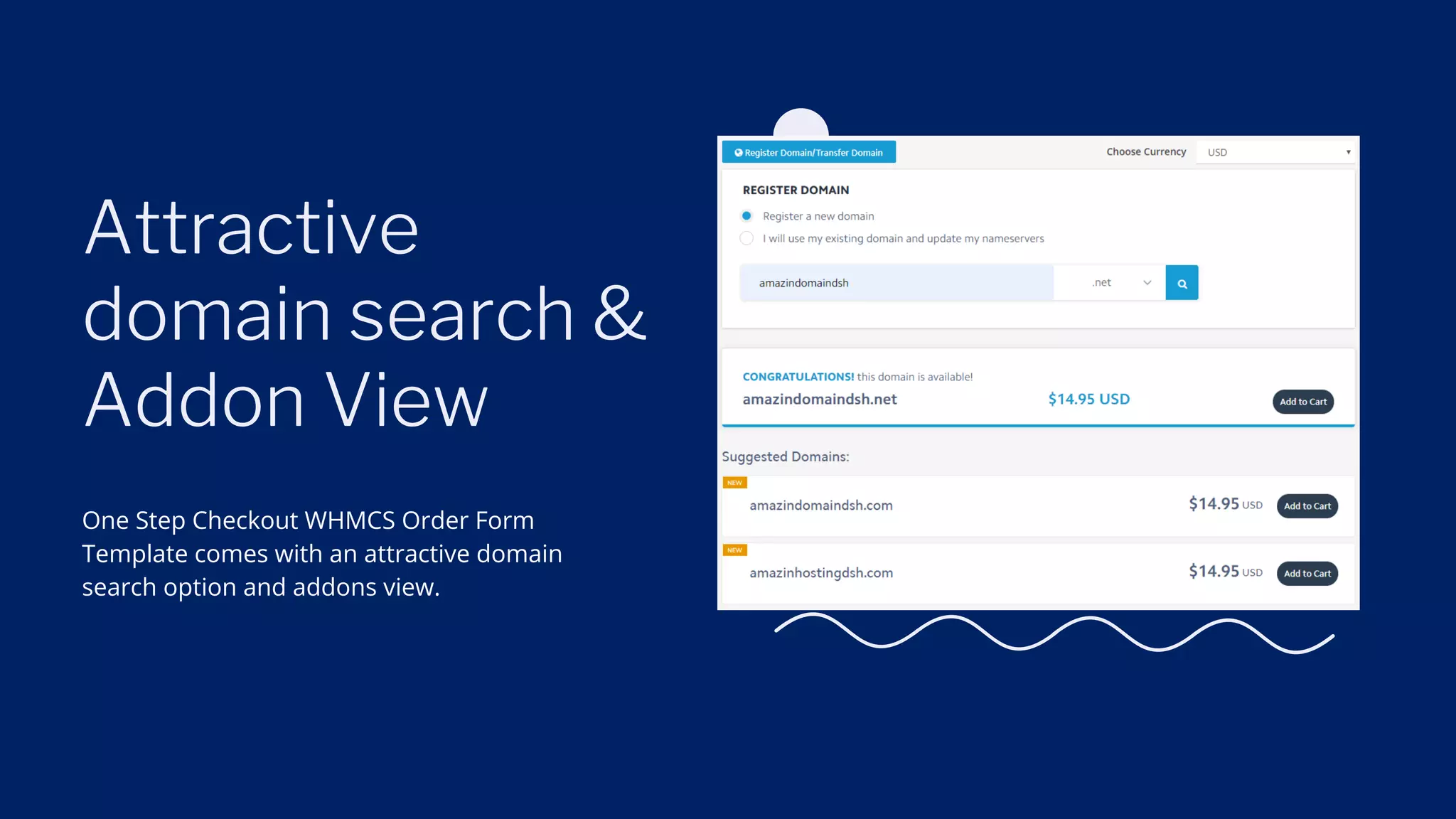 Whmcs Order Form Template One Page Checkout Ppt