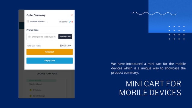 Whmcs Order Form Template One Page Checkout Ppt