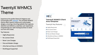 WHMCS Web Hosting Theme | PPTX
