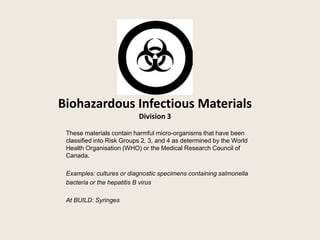 Whmis | PPTX | Chemistry | Science