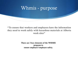 WHMIS online course | PPT