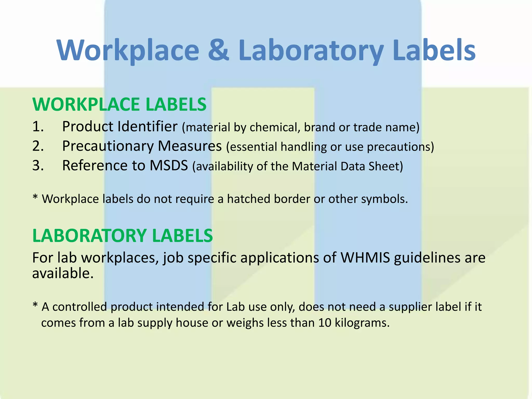 Whmis presentation | PPTX