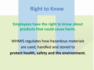 Whmis presentation | PPTX