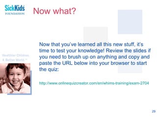 WHMIS Training - SickKids Foundation | PPT