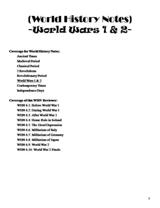 World Wars 1 & 2 | PDF