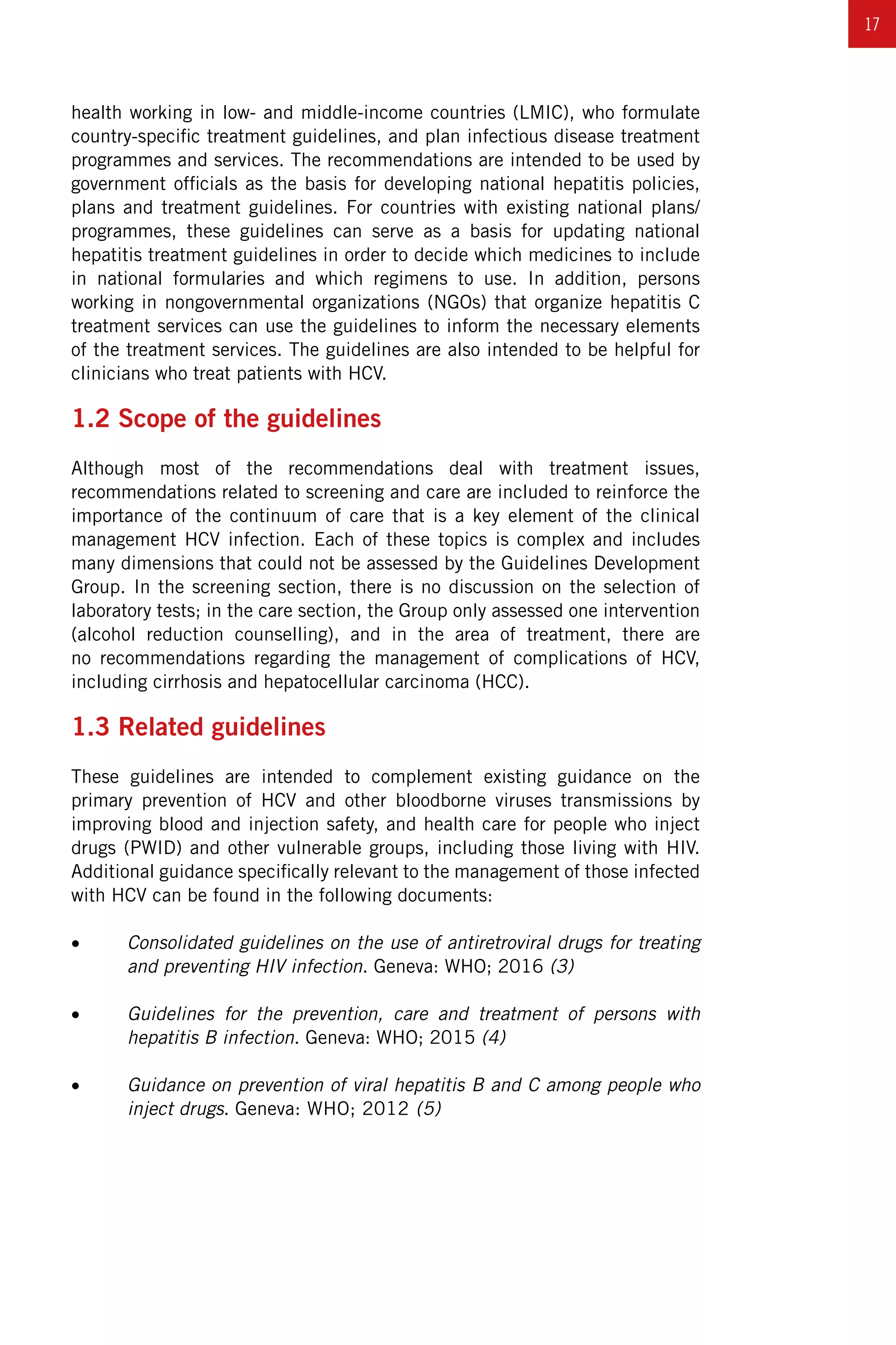 Who.hcv treatment guidelines 2016 | PDF