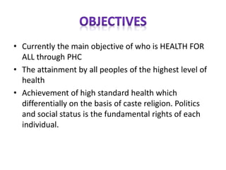 WHO (WORLD HEALTH ORGANIZATION) | PPTX