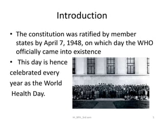 Introduction of WHO | PPTX