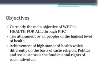 World Health Organization{WHO} | PPTX
