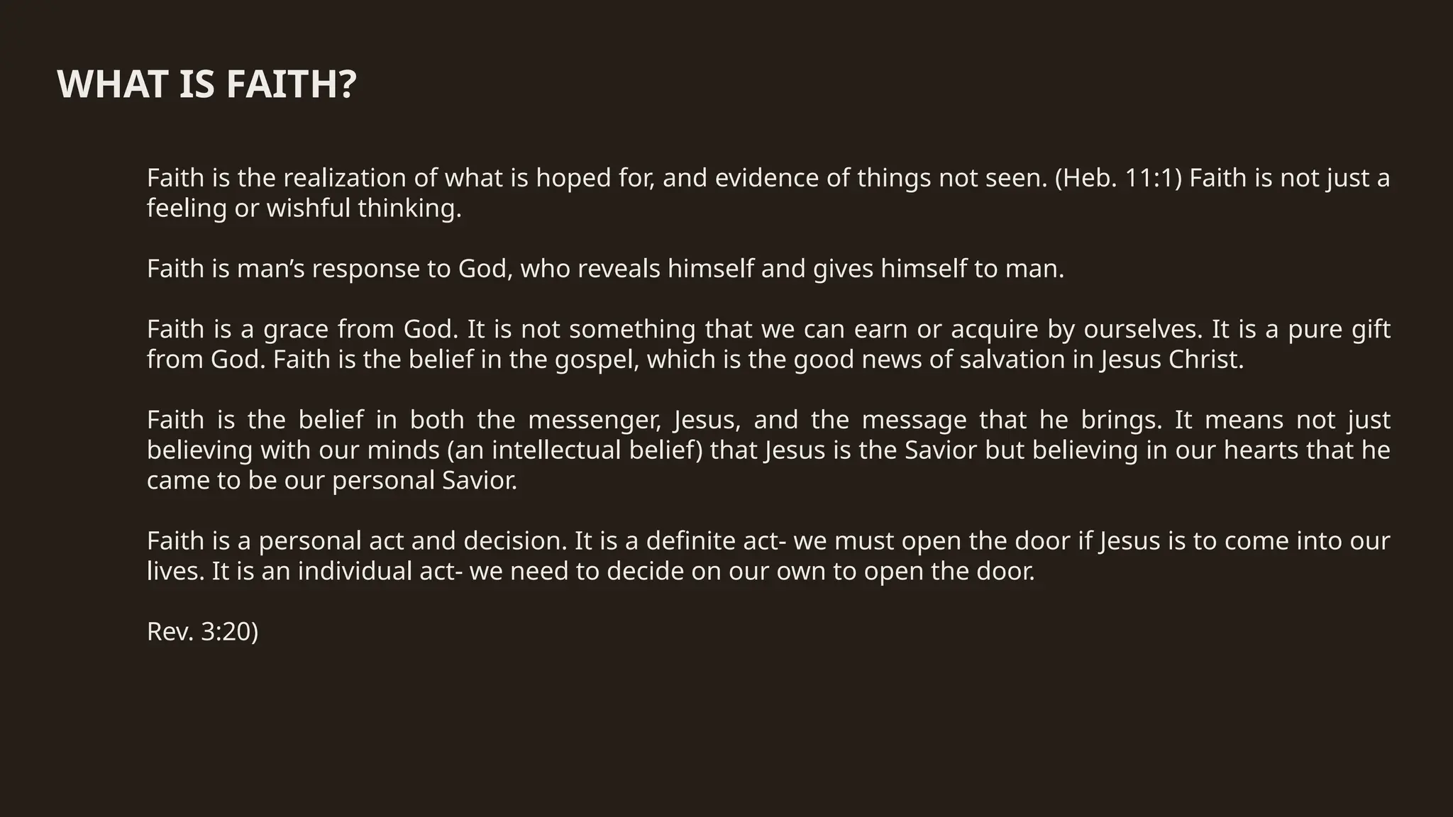 WHO IS JESUS CHRIST, REPENTANCE AND FAITH | PPTX