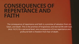 WHO IS JESUS CHRIST, REPENTANCE AND FAITH | PPTX
