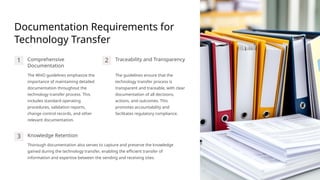 WHO Guidelines for Technology Transfer (TT) on Slide Share by Raj Kumar ...