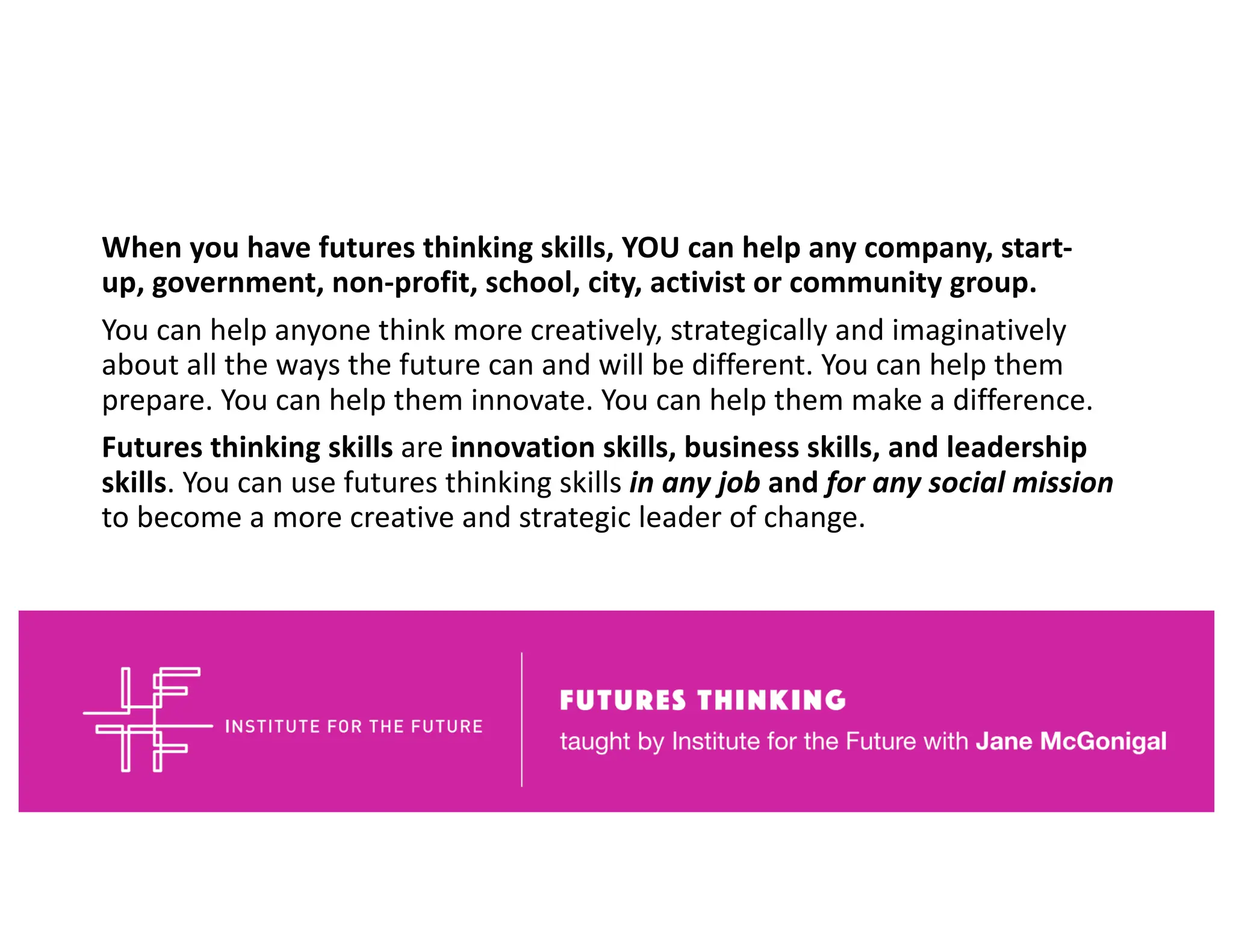 Ready, Set, Future. Who Hires-Futurists? | PDF