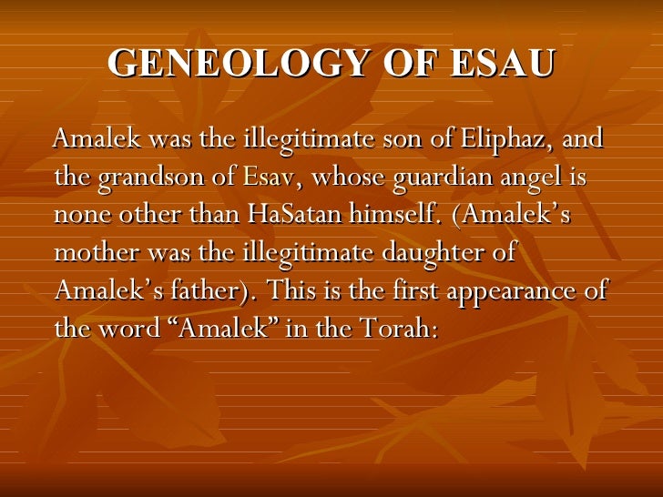 Who Is Amalek