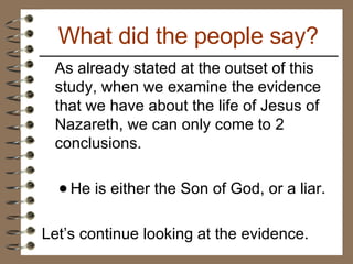 Who Is Jesus Christ | PPT