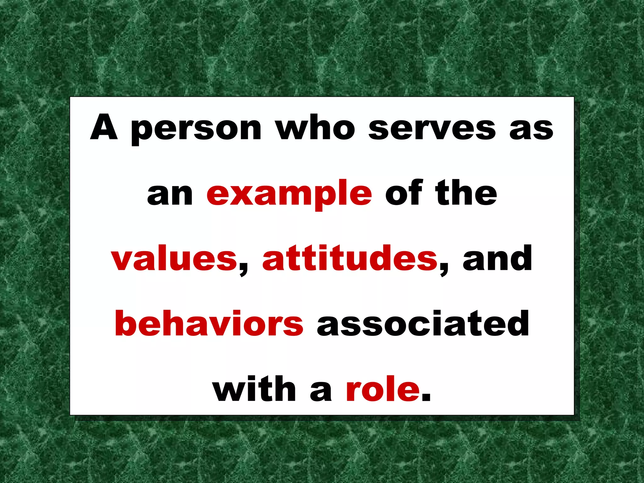 Who Is Role Model.Rev