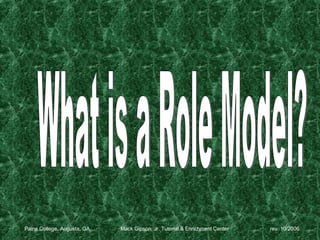 Who Is Role Model.Rev