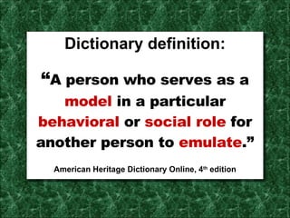 Who Is Role Model.Rev